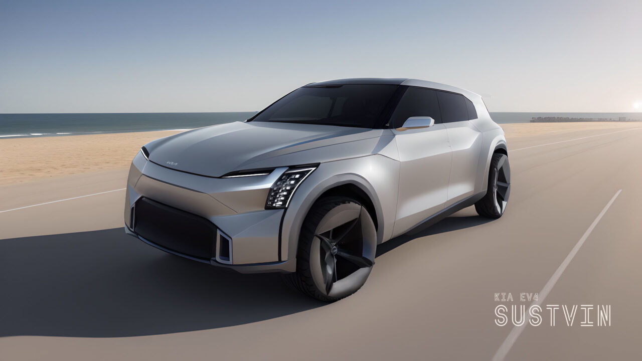 KIA EV4 All-Electric Compact SUV Rendering - Korean Car Blog