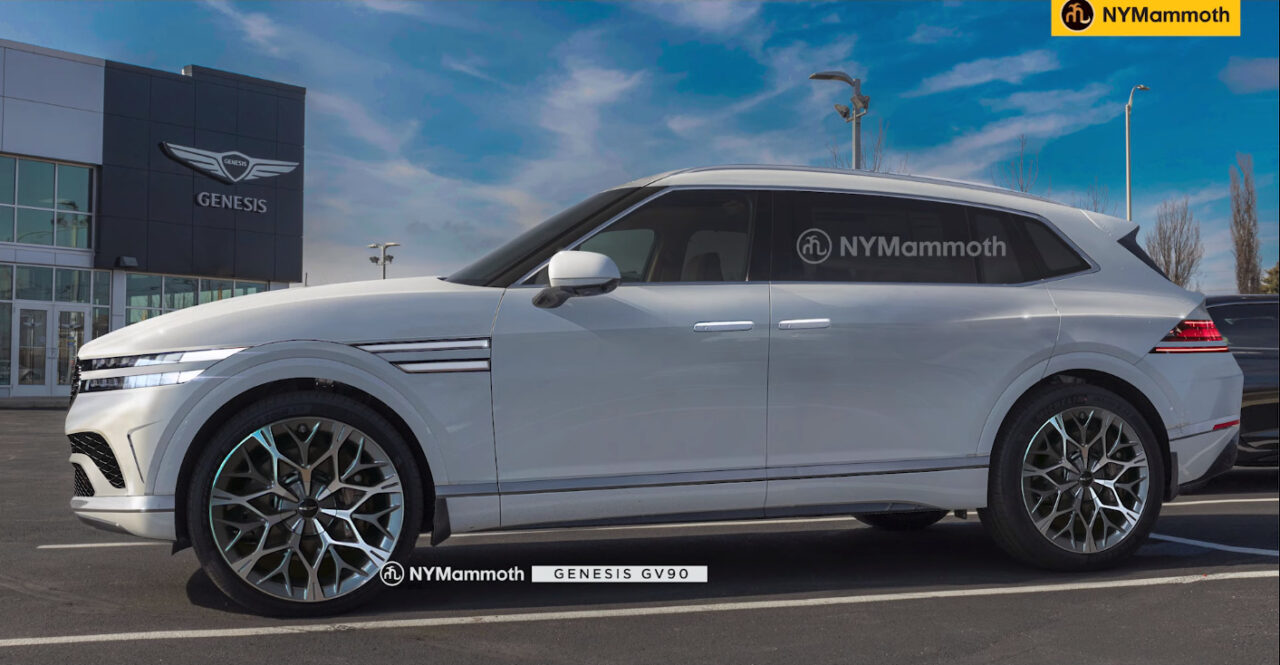 Genesis GV90 Rendering with Coach Doors - Korean Car Blog