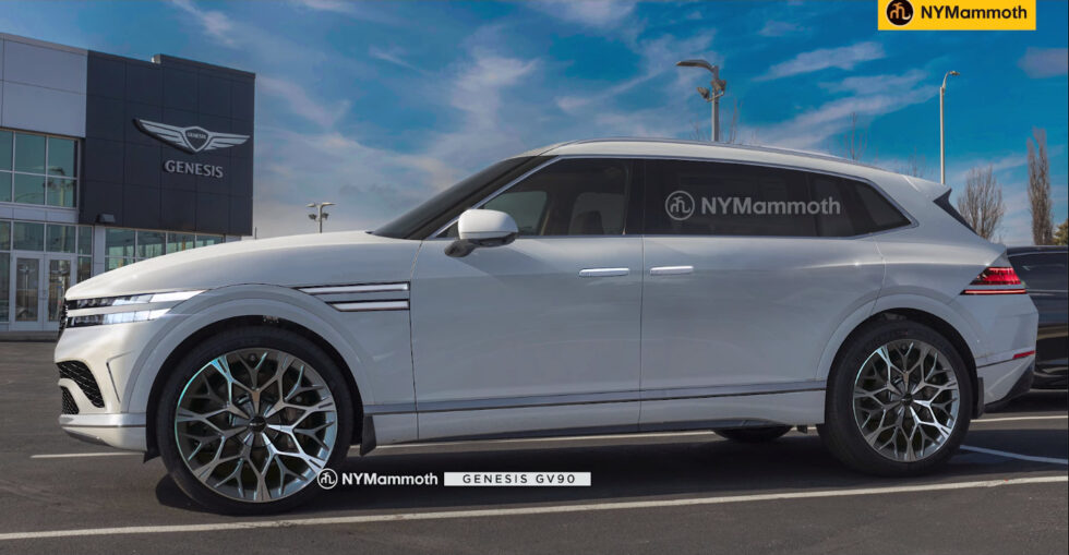 Genesis GV90 Rendering with Coach Doors - Korean Car Blog