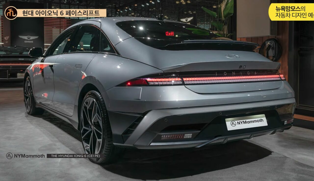 Hyundai IONIQ 6 Facelift Rendering - Korean Car Blog