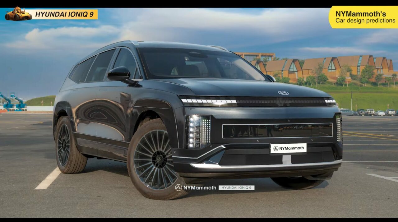 Hyundai IONIQ 9 Rendering Based on Latest Spy Shots - Korean Car Blog