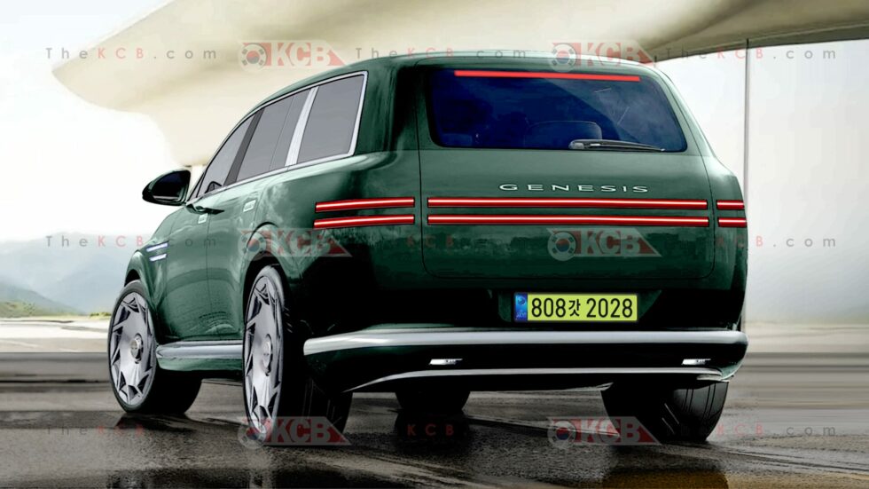 2026 Genesis GV90 Front & Rear Rendering - Korean Car Blog