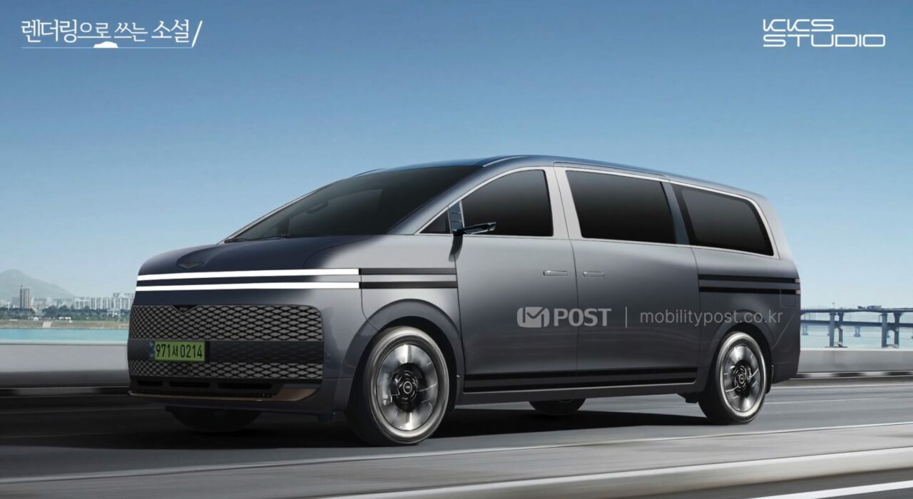 Genesis GV100 MPV Render Imagines a Luxury Minivan with Neolun Design Cues - Korean Car Blog