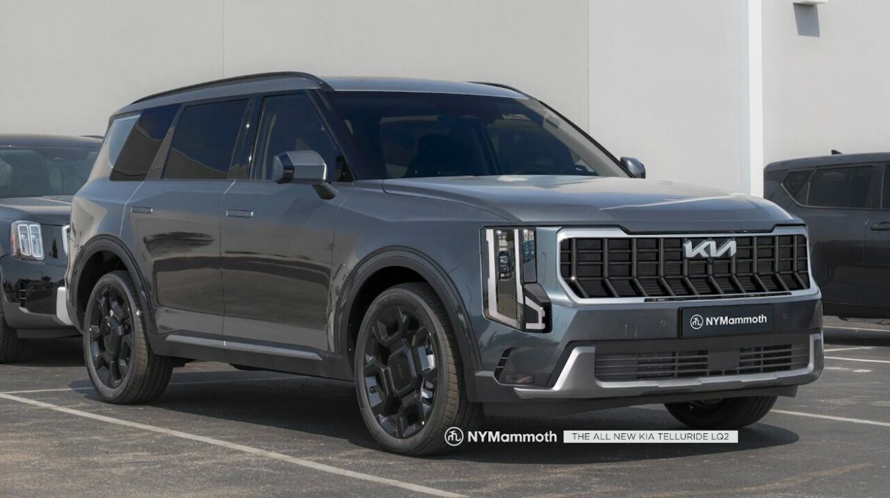 KIA Telluride Rendering Based Latest Spy Shots Revealing Key Design ...