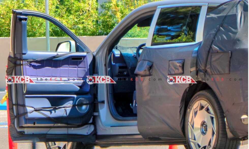 Genesis GV90 Coach Door Model Spied in California with the Door Open ...